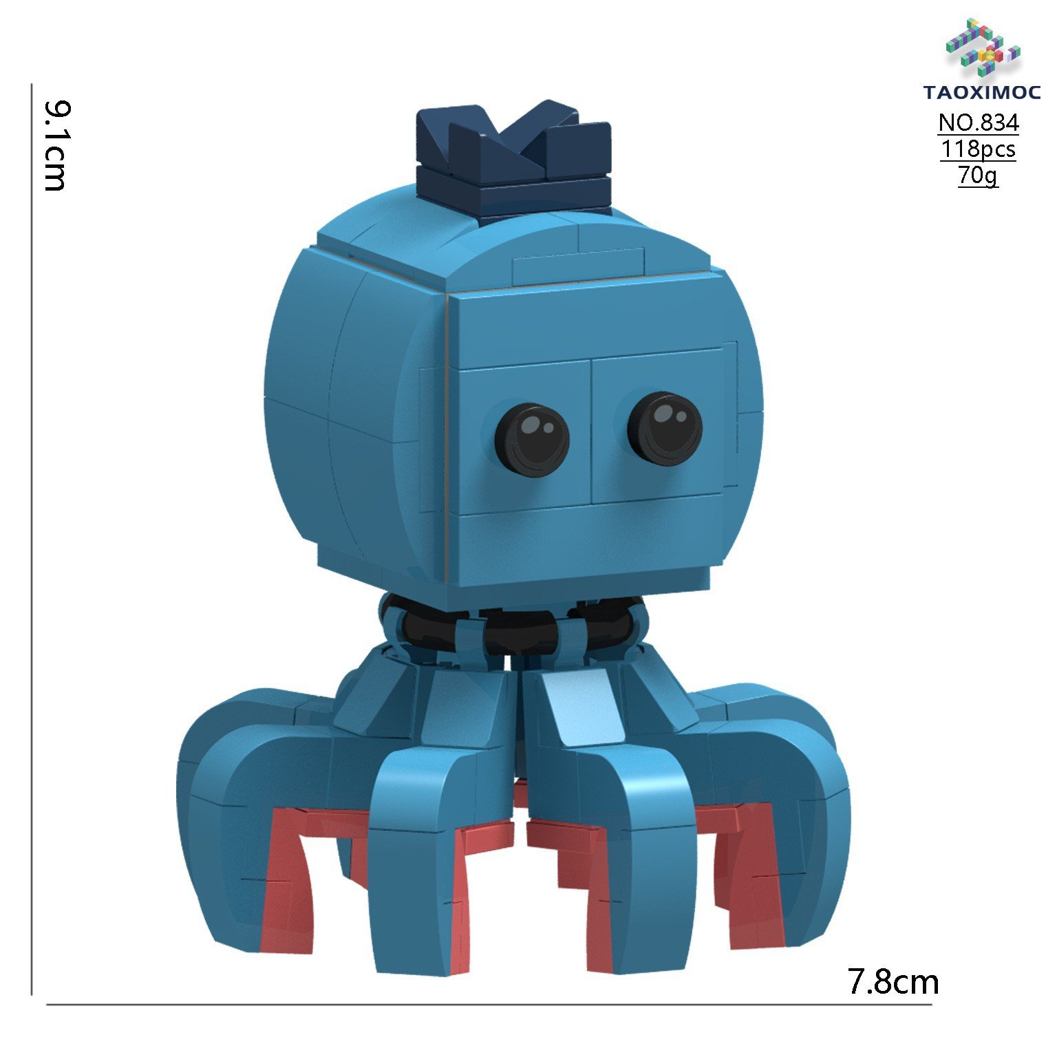 Blueberrinni Octopussini Brick Toy - Italian Brainrot Merch Shop