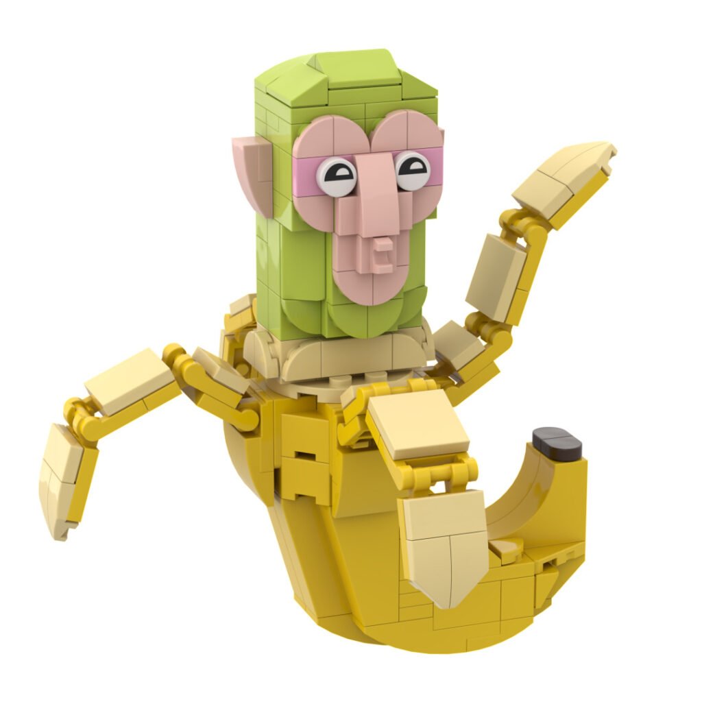 Chimpanzini Bananini Brick Toy Italian Brainrot Toy - Italian Brainrot ...