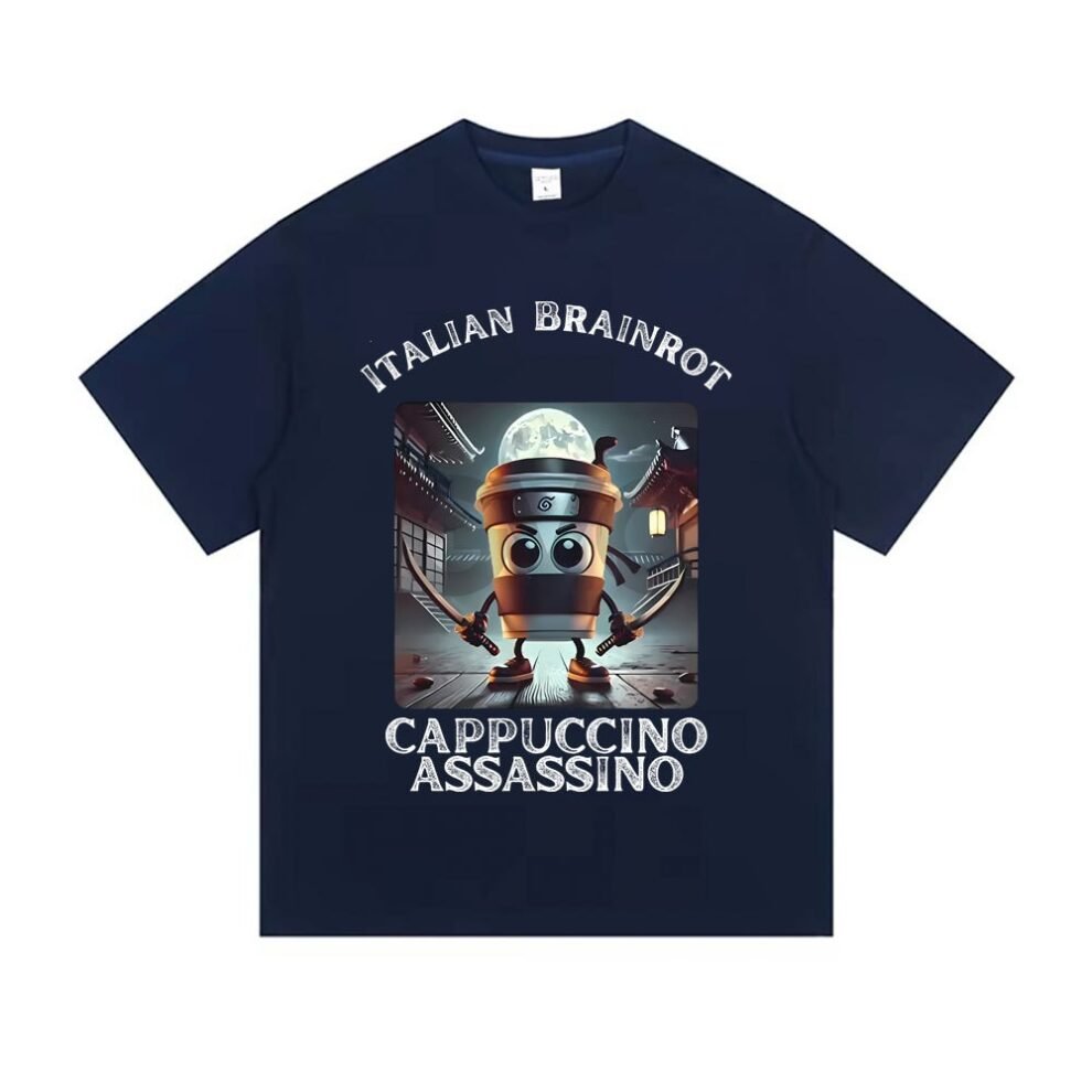 Italian Brainrot Capuccino Assassino T-shirt - Italian Brainrot Merch Shop