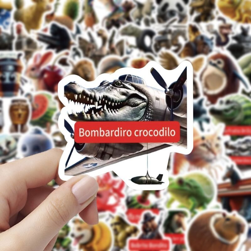 Italian Brainrot Stickers 100pcs - Italian Brainrot Merch Shop