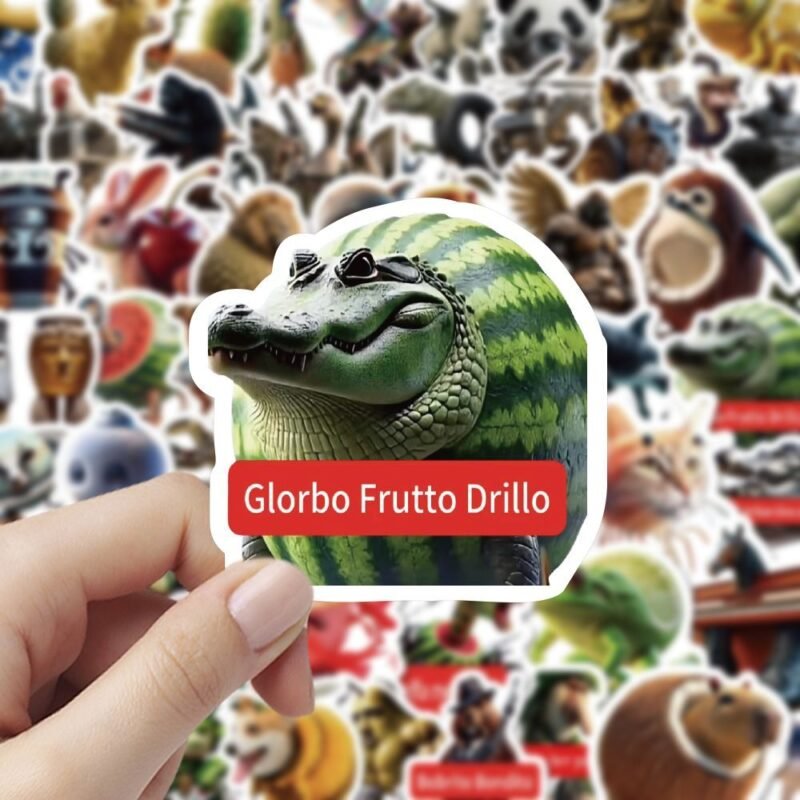 Italian Brainrot Stickers 100pcs - Italian Brainrot Merch Shop