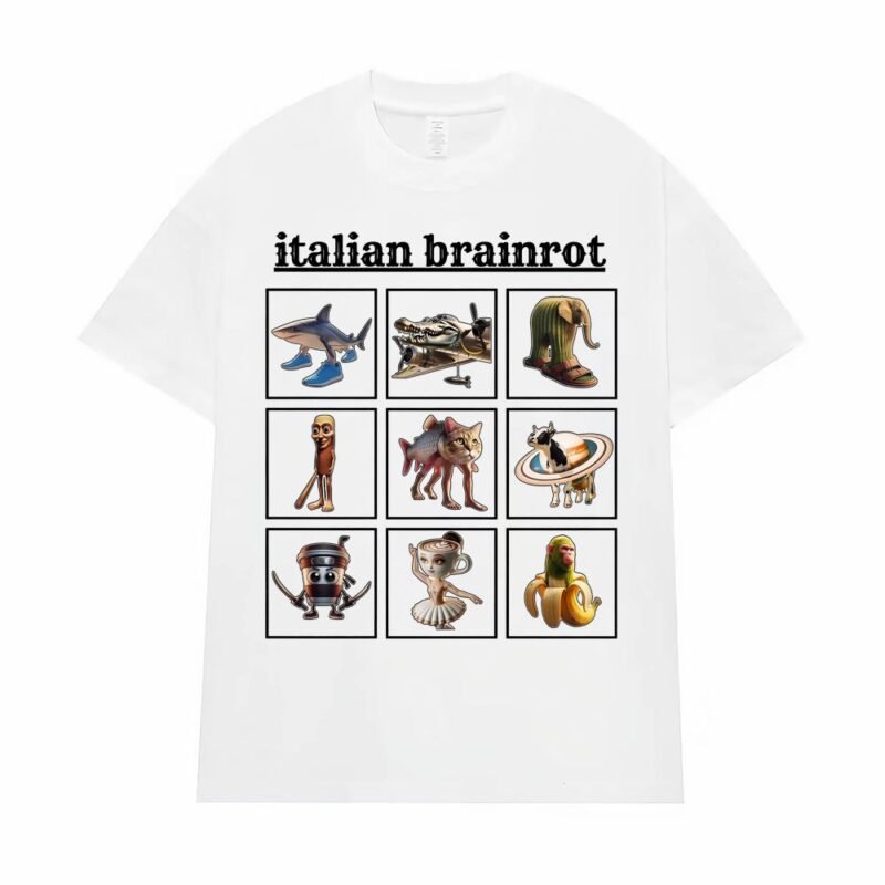 Italian Brainrot T-shirt - Italian Brainrot Merch Shop